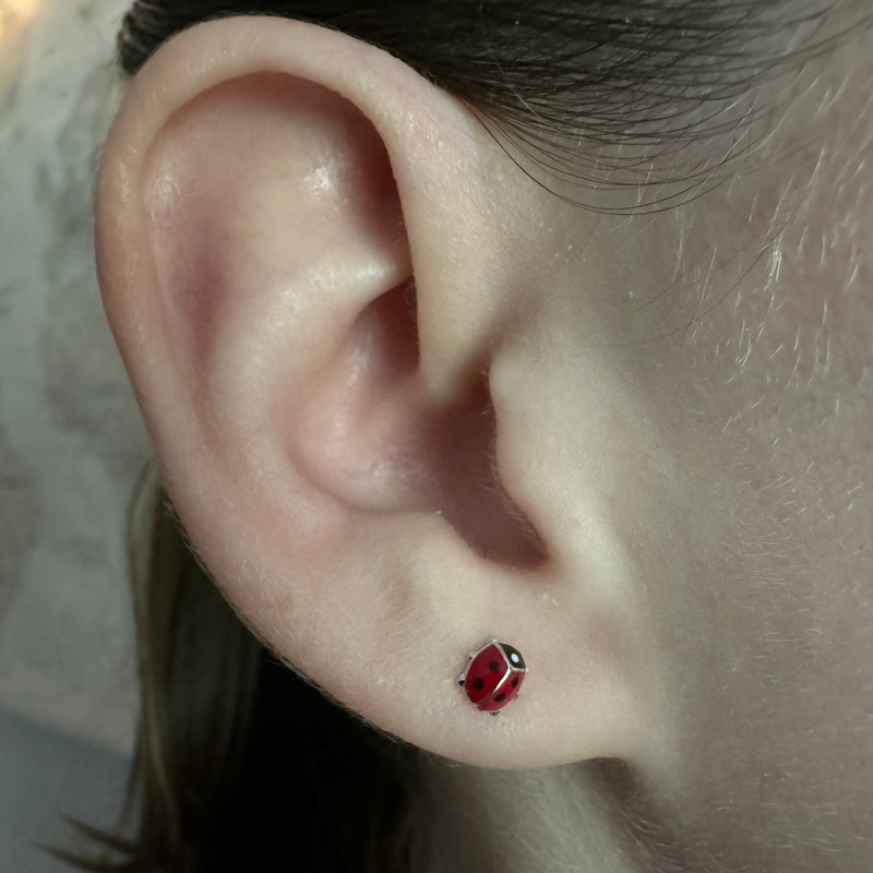 Ladybug Earrings - Etsy