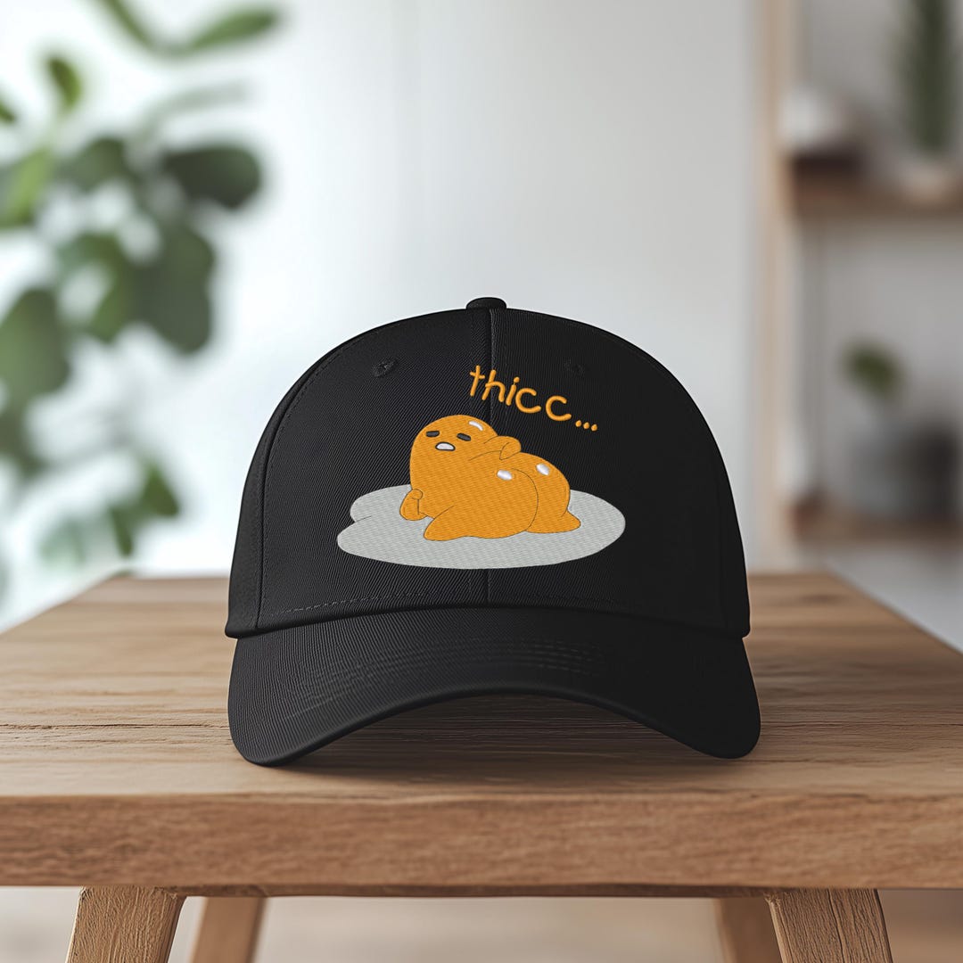 Embroidered Funny Cap, Thicc Chick Hat, Thicc Embroidered Hat, Funny ...