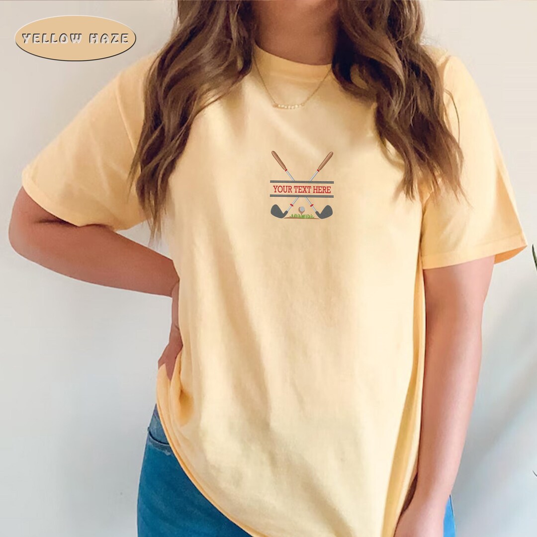 Embroidered Custom Golf Shirt, Personalized Golf T-shirt, Gift for ...