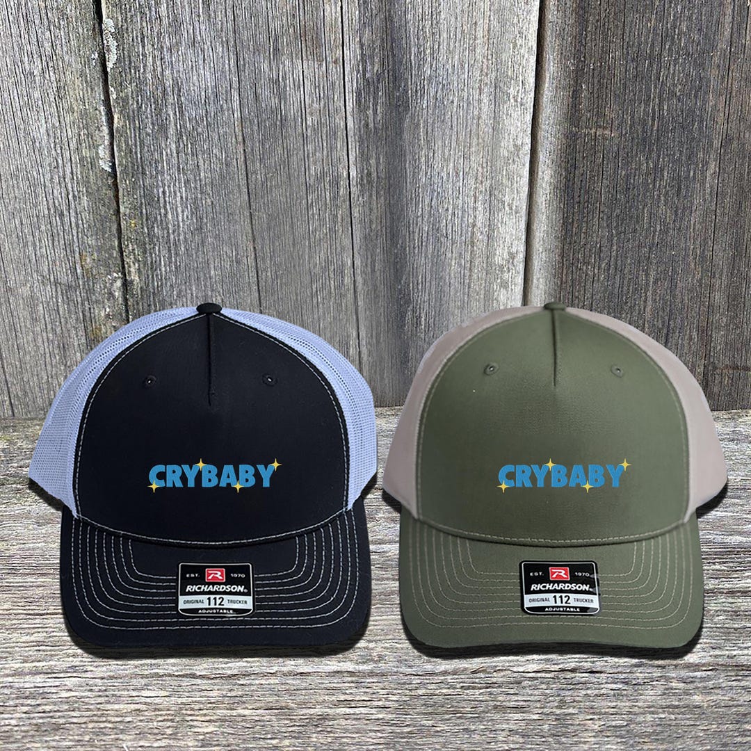 Embroidered Crybaby 90s Richardson Hat, Cry Baby Cap, Funny Dark Humor ...
