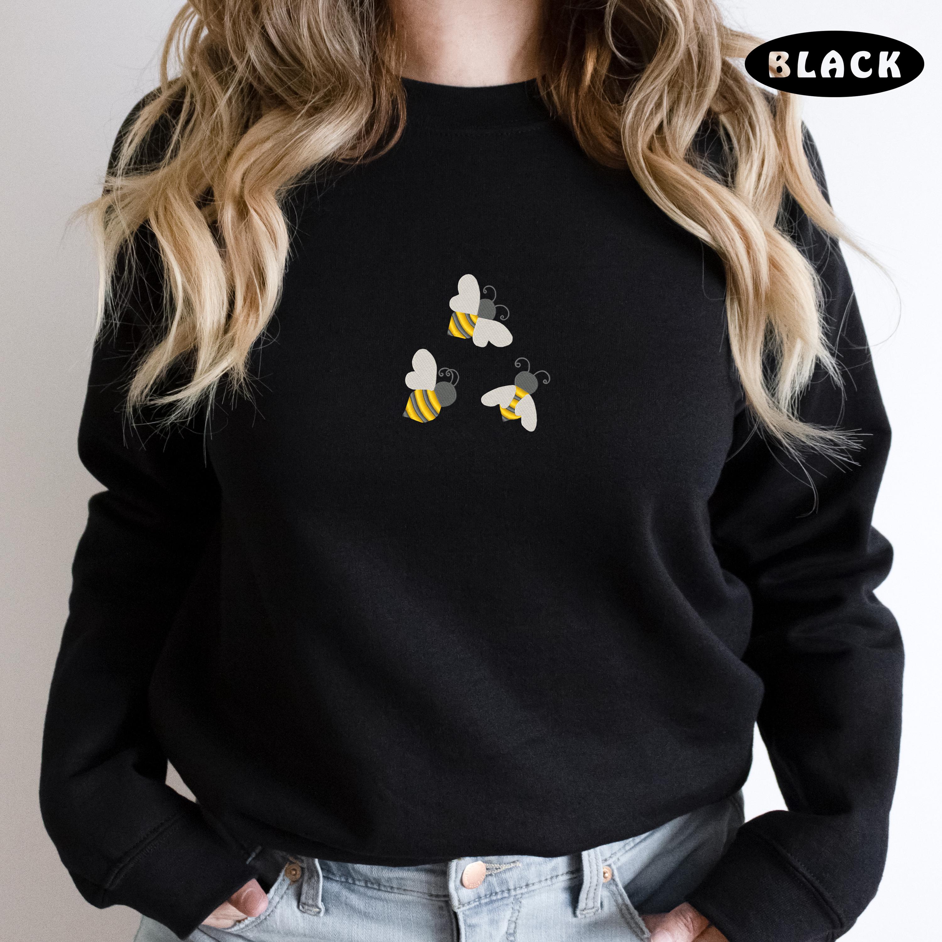 Embroidered Bee Sweatshirt, Beekeeper Sweater, Insect Earth Day ...