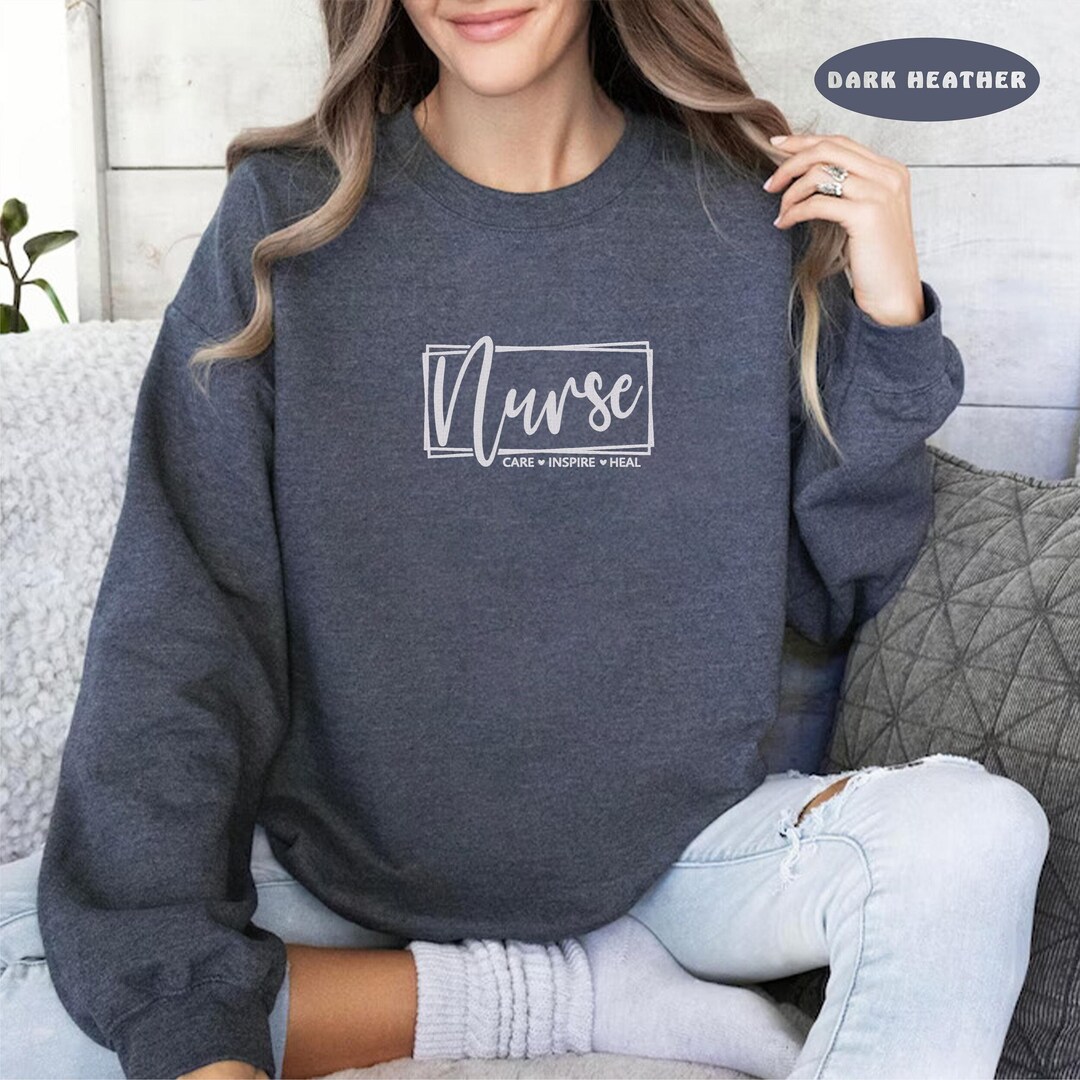 Embroidered Nurse Sweater, Custom Nurse Sweater, Nurse Life Sweater ...