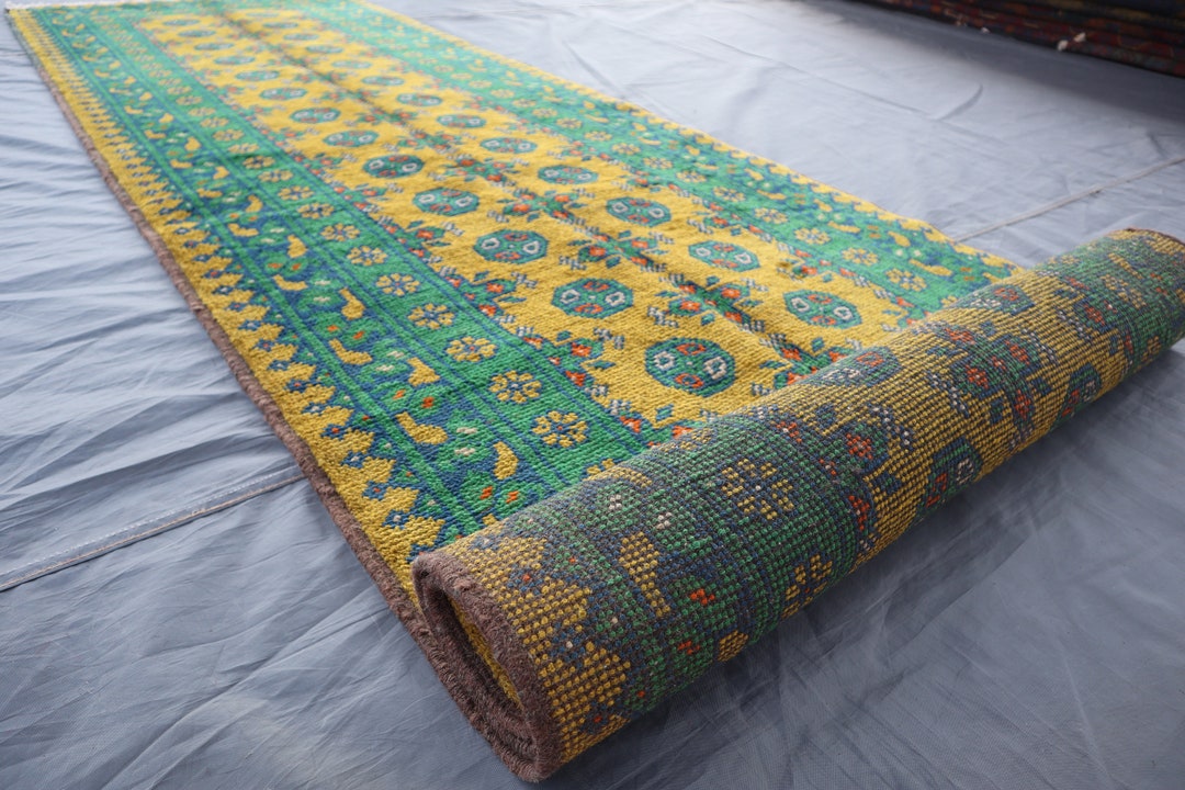 3x10 Ft Runner Rug, Mori Gul Design Bukhara Rug, Fine Handmade Wool Rug ...