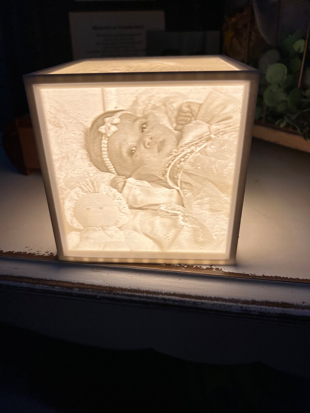 Custom Made Lighted Photo Box Perfect Mothers Day Gift or Memorial Gift ...