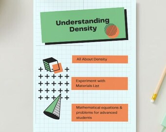 Understanding Density Guide and Worksheets, Science Unit, Printable ...
