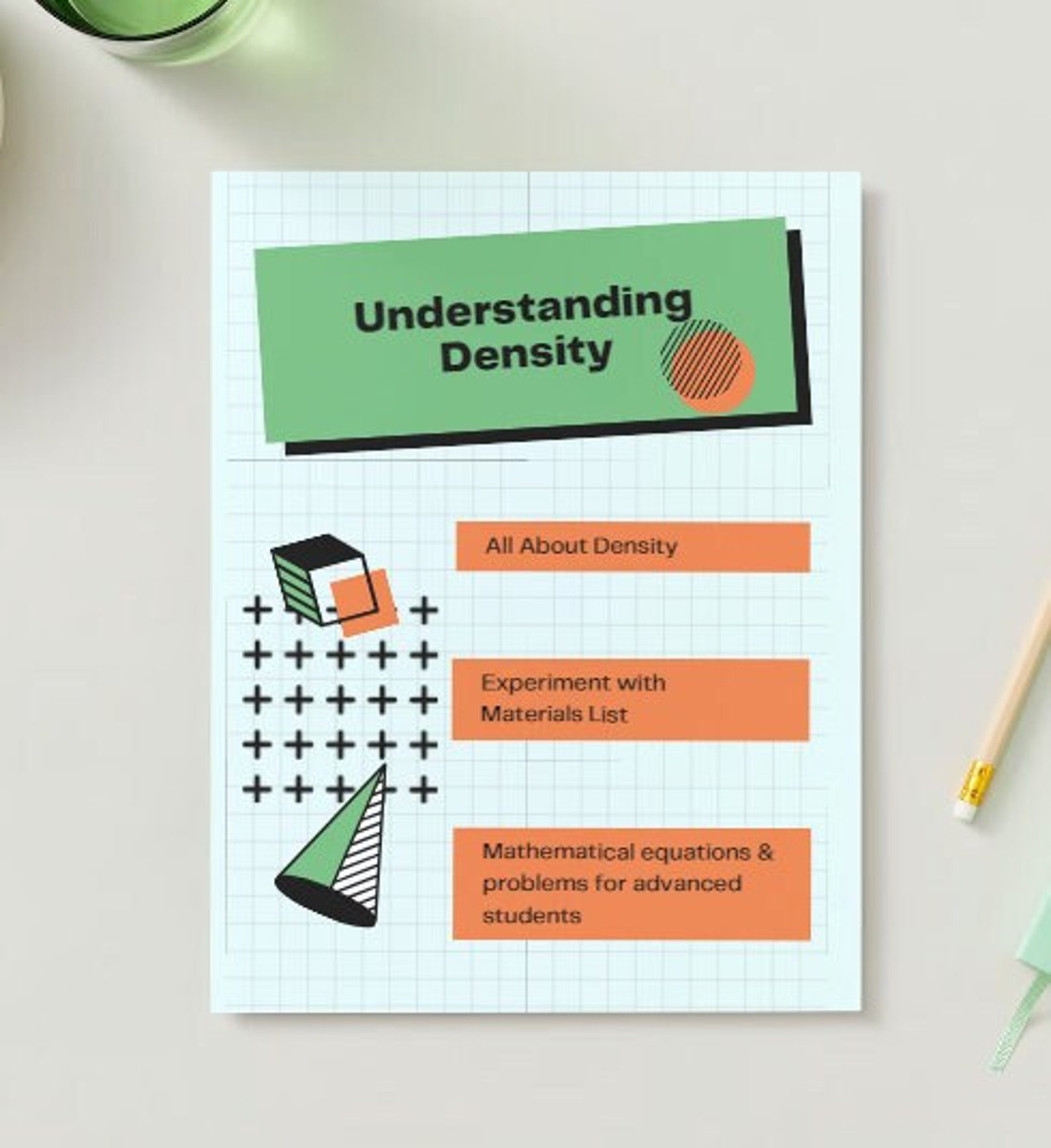 Understanding Density Guide and Worksheets, Science Unit, Printable ...