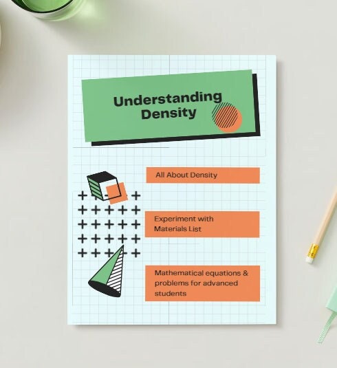 Understanding Density Guide and Worksheets, Science Unit, Printable, Math Worksheets, Science at ...