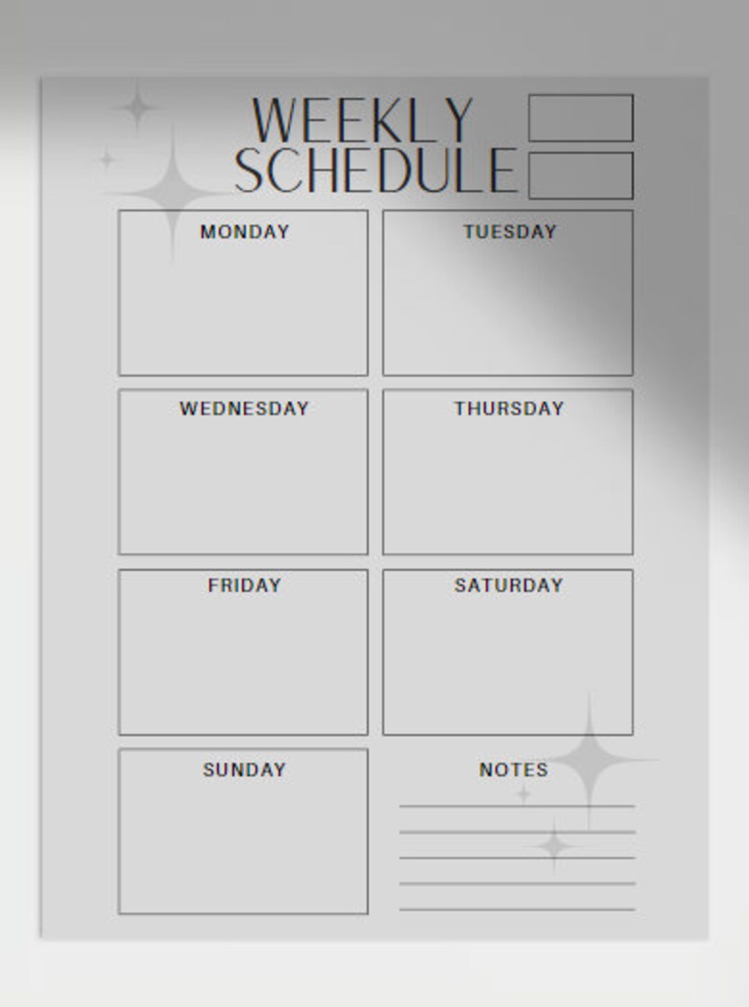 Weekly Planner, Printable, Minimalist Schedule, Homeschool Planner - Etsy
