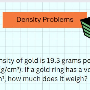 Understanding Density Guide and Worksheets, Science Unit, Printable ...