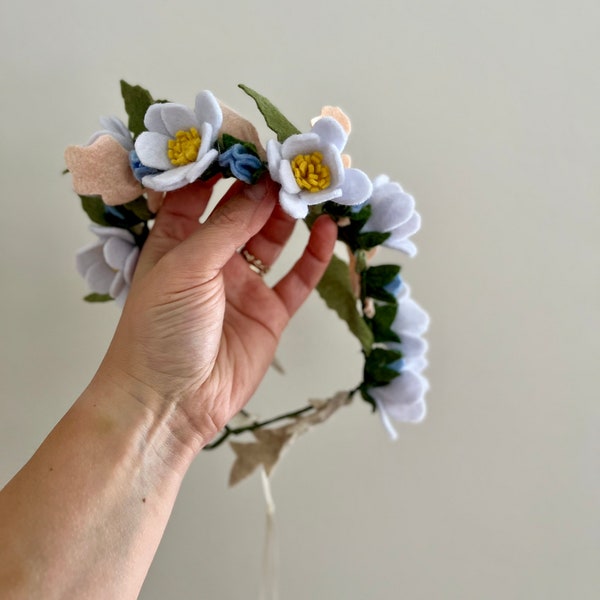 Felt Flower Crown - Etsy