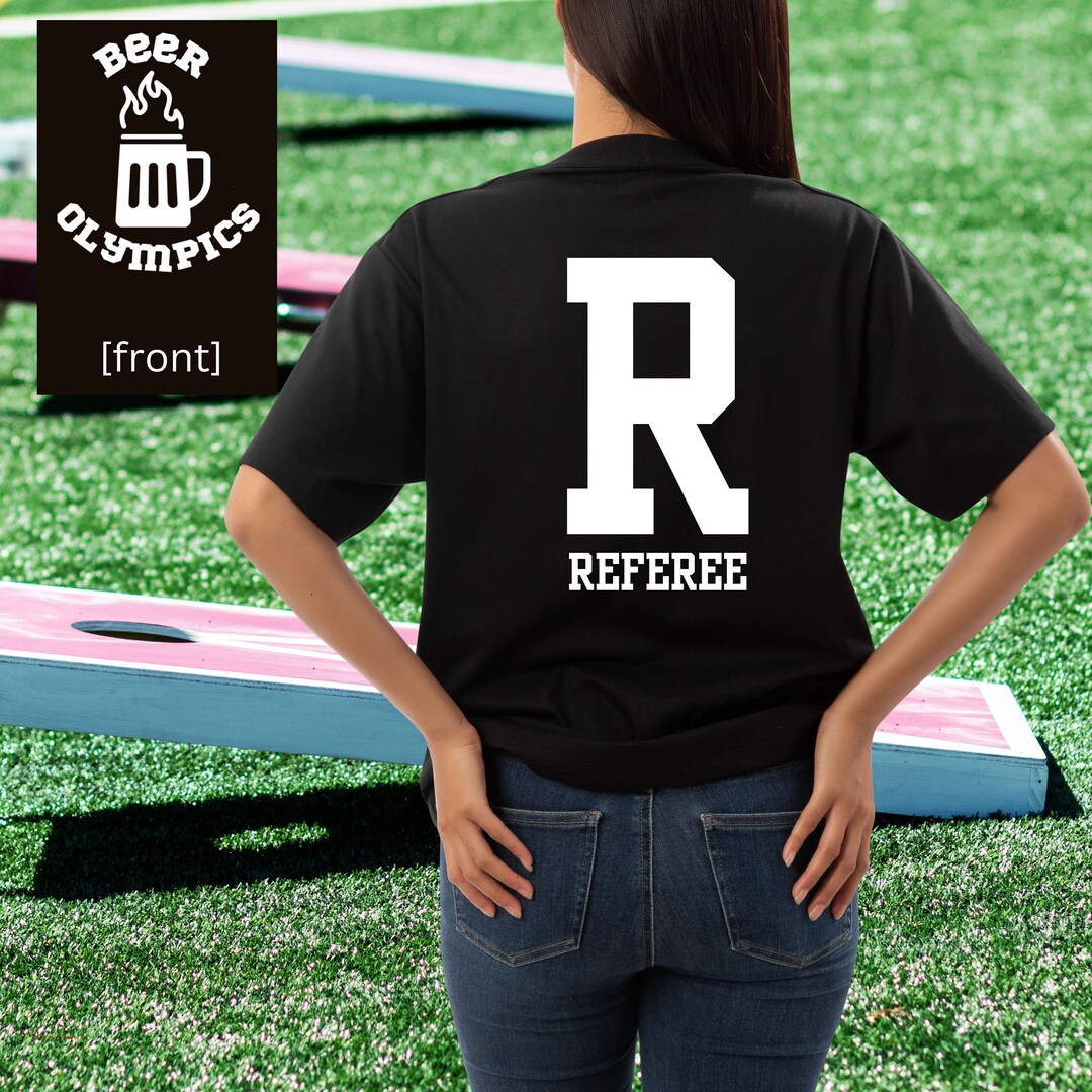 Beer Olympics Referee T-shirt Front and Back Black Unisex Softstyle - Etsy