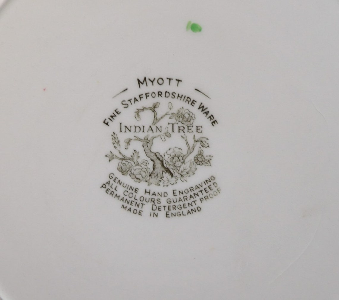Myott Fine Staffordshire Ware Indian Tree Dinner Plates - Etsy