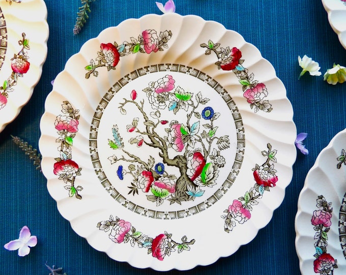 Myott Fine Staffordshire Ware Indian Tree Dinner Plates - Etsy
