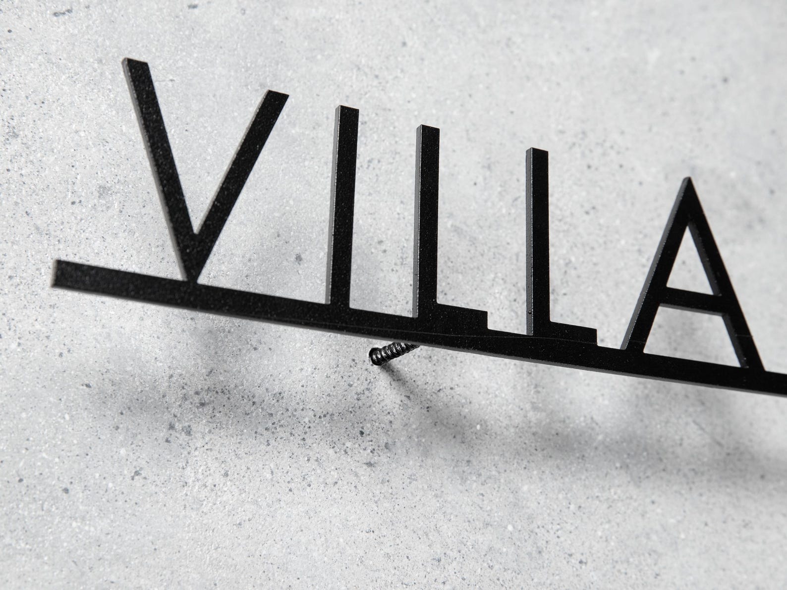 Villa Name Sign, Custom Metal Villa Name Sign, Outdoor Name Plaque ...