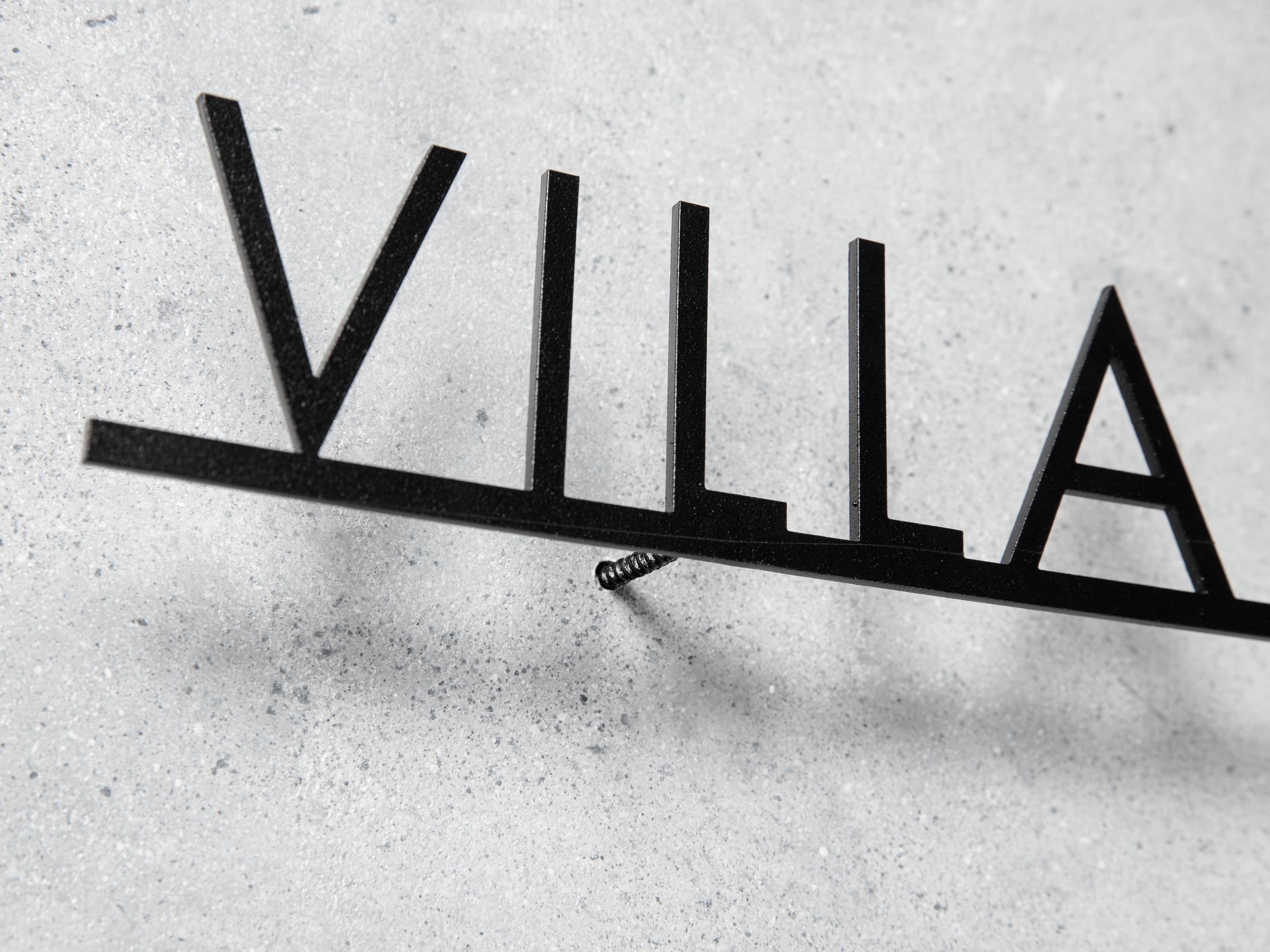 Villa Name Sign, Custom Metal Villa Name Sign, Outdoor Name Plaque ...