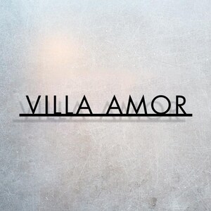 Villa Name Sign, Custom Metal Villa Name Sign, Outdoor Name Plaque ...