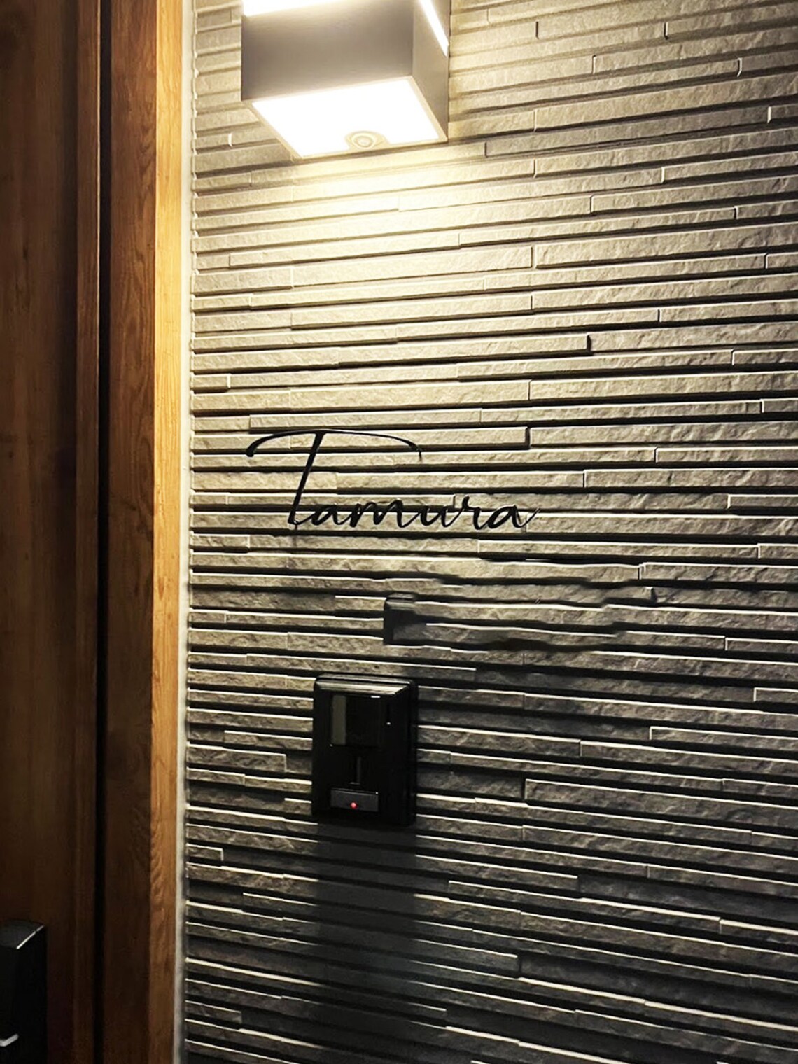 Custom Modern Metal House Sign, Modern Home Wall Art, Family Cabin Sign ...