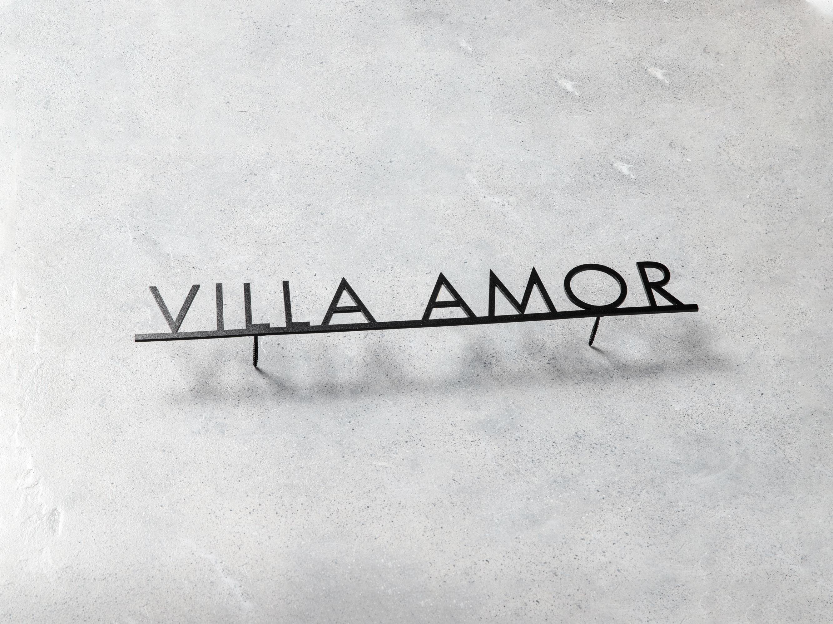 Villa Name Sign, Custom Metal Villa Name Sign, Outdoor Name Plaque ...