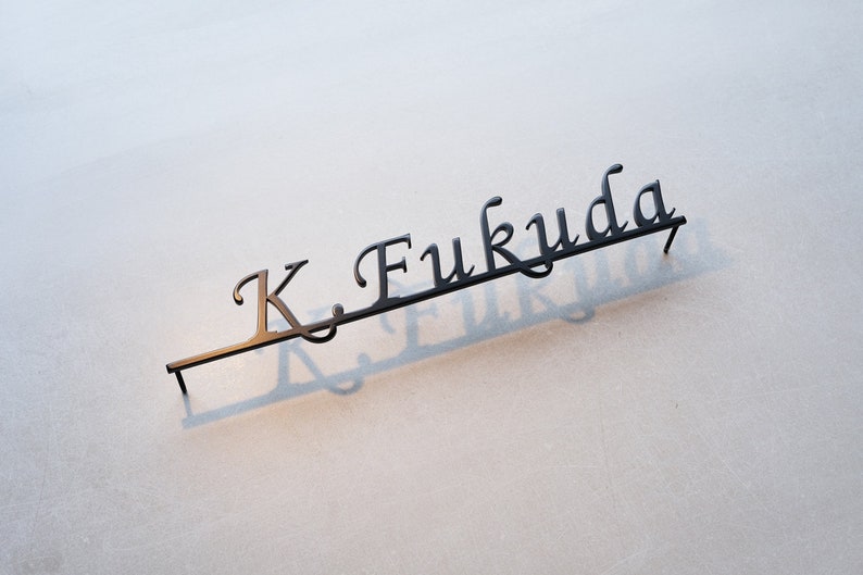 Metal Name Sign, Large Metal Letters, Custom Door Sign, Large Outdoor ...