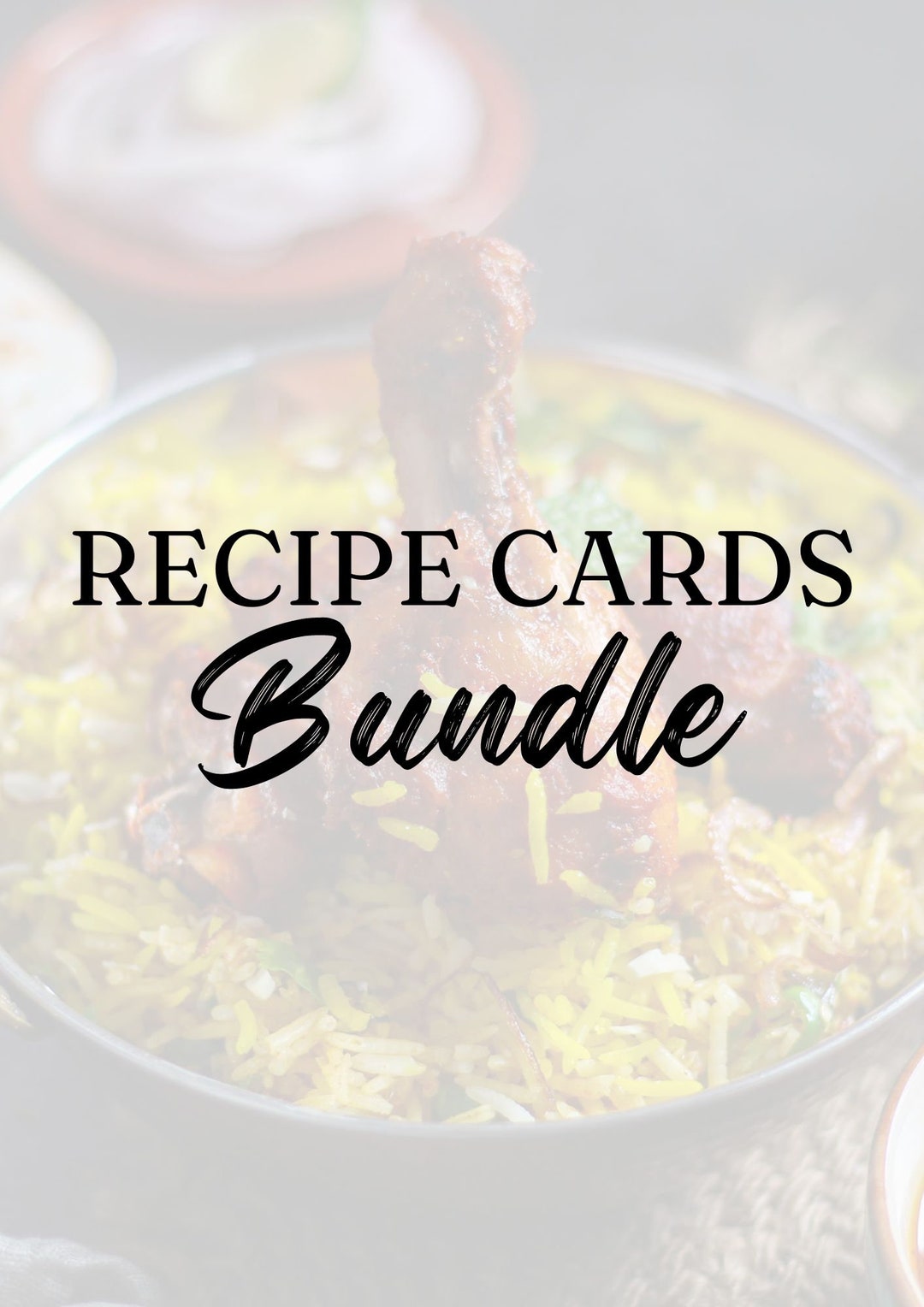 Recipe Card Bundle - Etsy