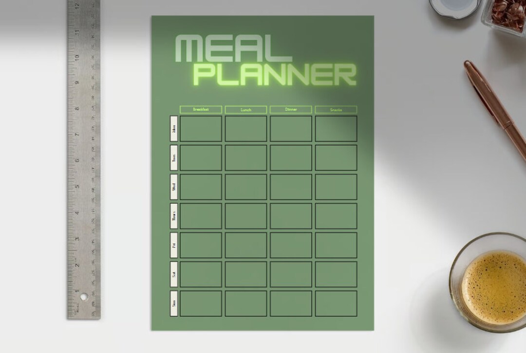 Pastel Green Meal Planner: Plan Your Plates With Peace of Mind! - Etsy