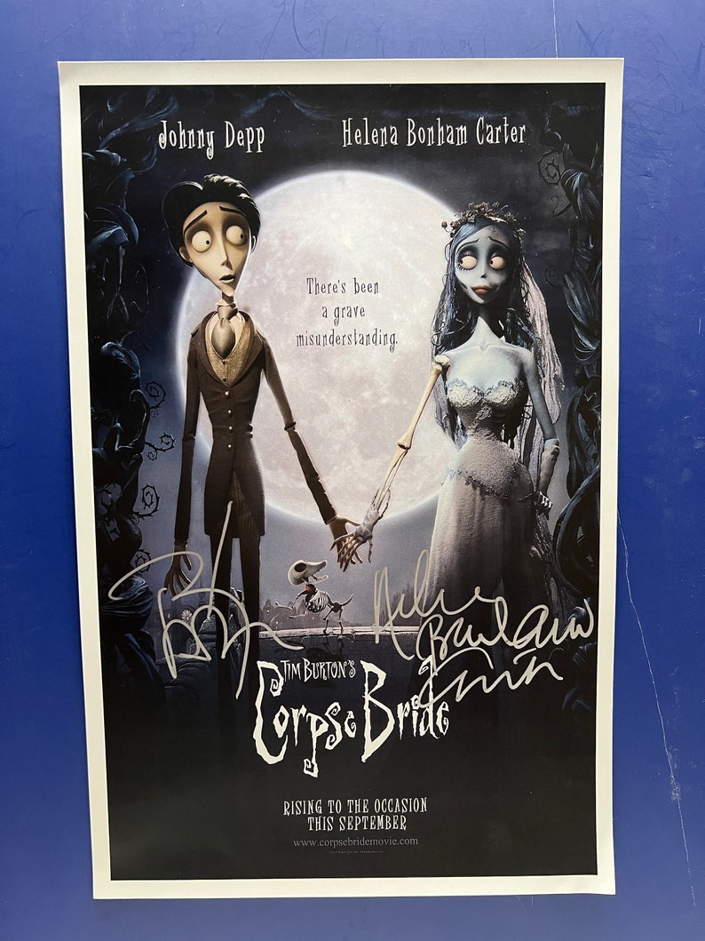 The Corpse Bride 2 Cast-members Signed Movie Poster COA AUTHENTICATED ...