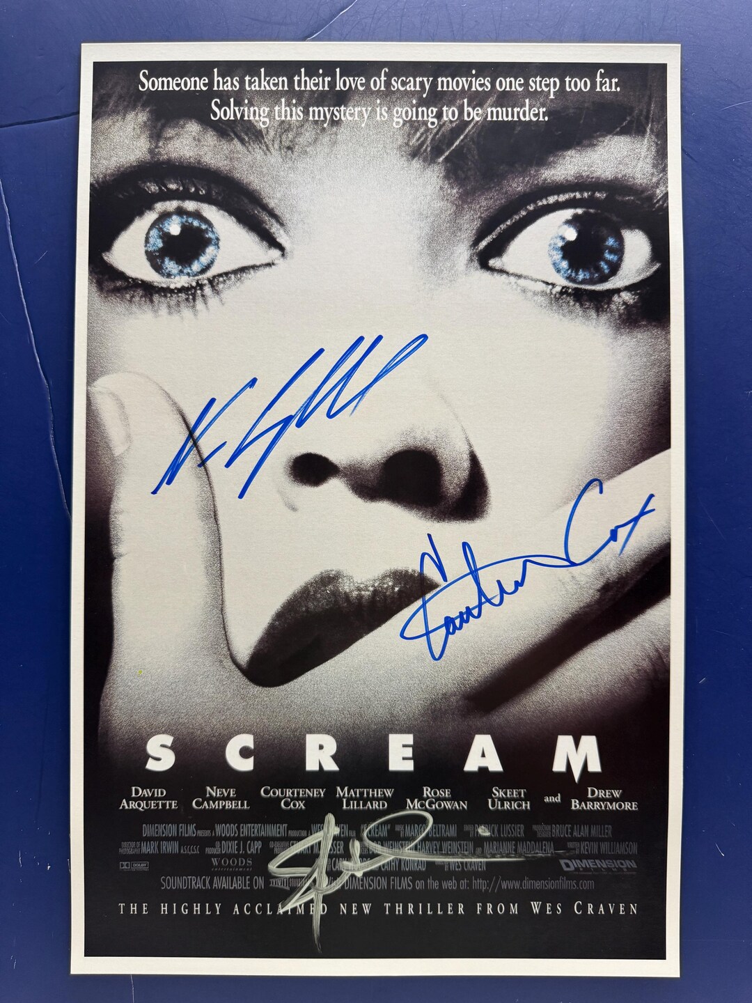 SCREAM 3 Cast-members Signed Movie Poster COA AUTHENTICATED - Etsy