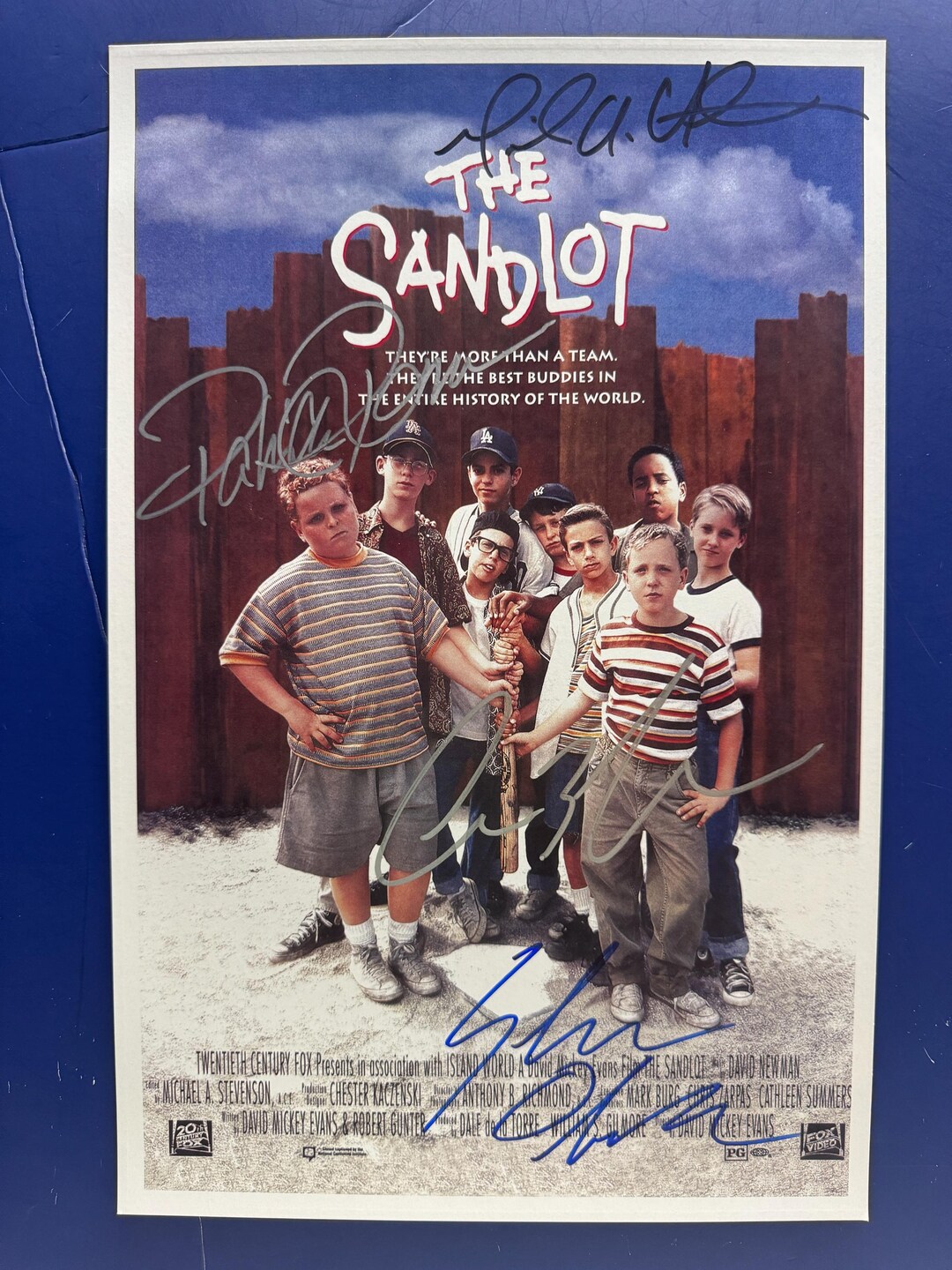 The SANDLOT - 4 Cast-members Signed Series Poster COA AUTHENTICATED - Etsy