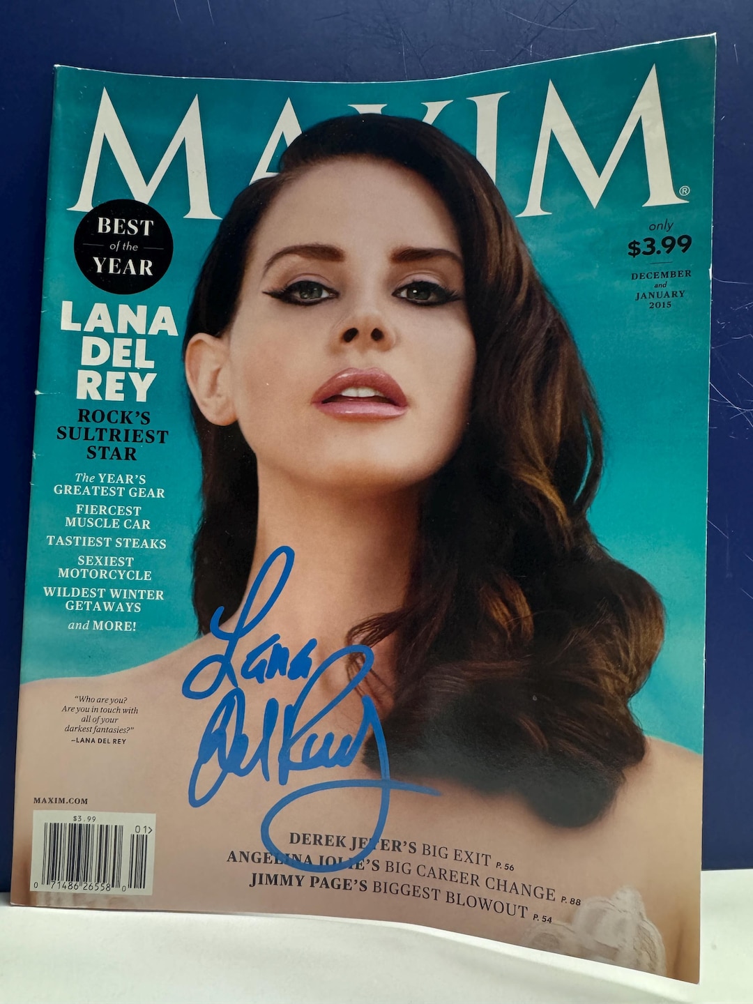 Lana Del Rey - MAXIM Dec 2015 - New Signed Magazine COA AUTHENTICATED ...