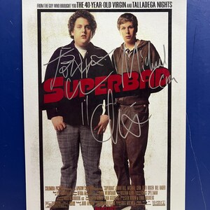 SUPERBAD 3 Cast-members Signed Movie Poster COA AUTHENTICATED - Etsy