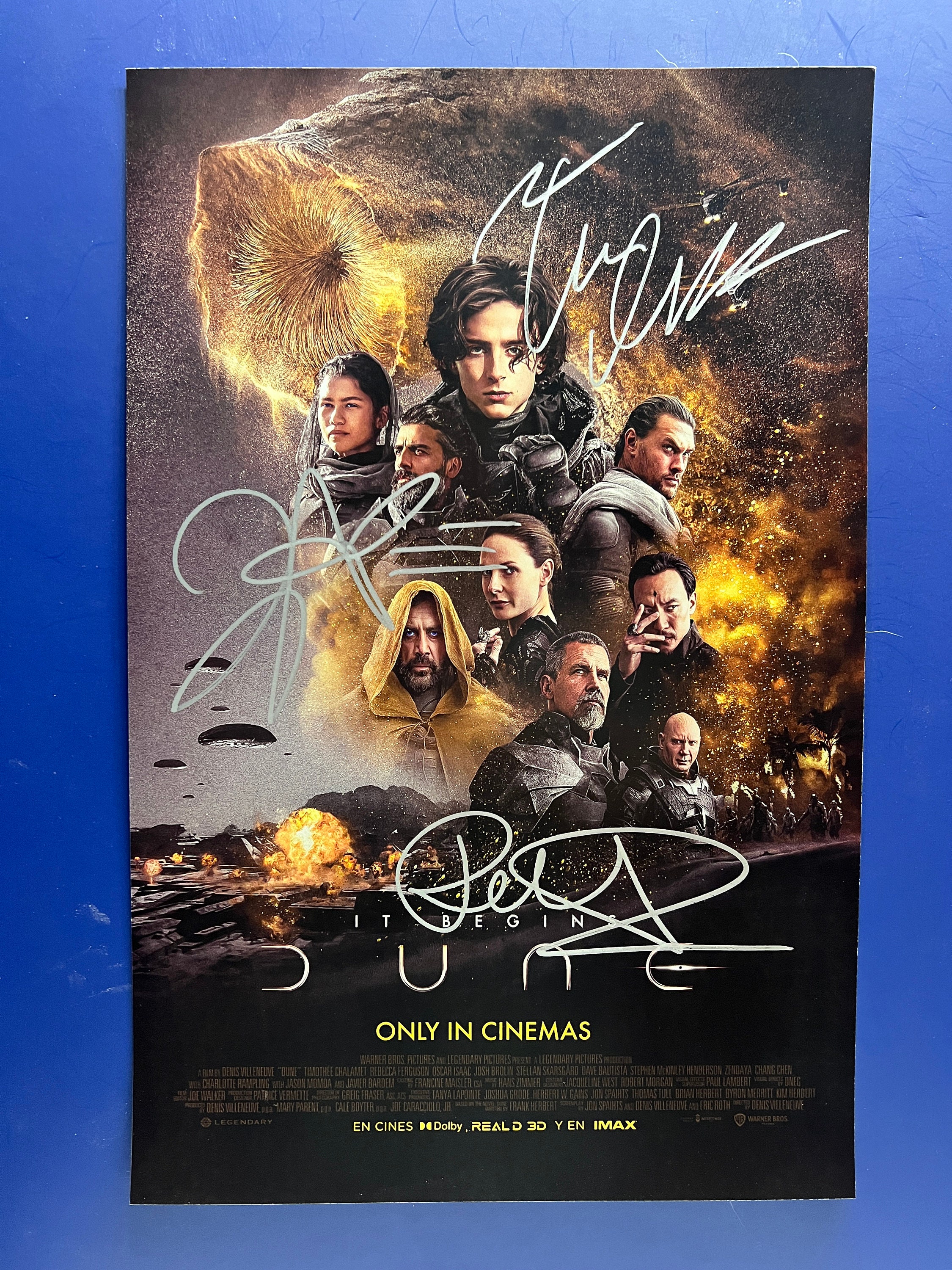 DUNE 3 Cast-members Signed Movie Poster COA AUTHENTICATED - Etsy