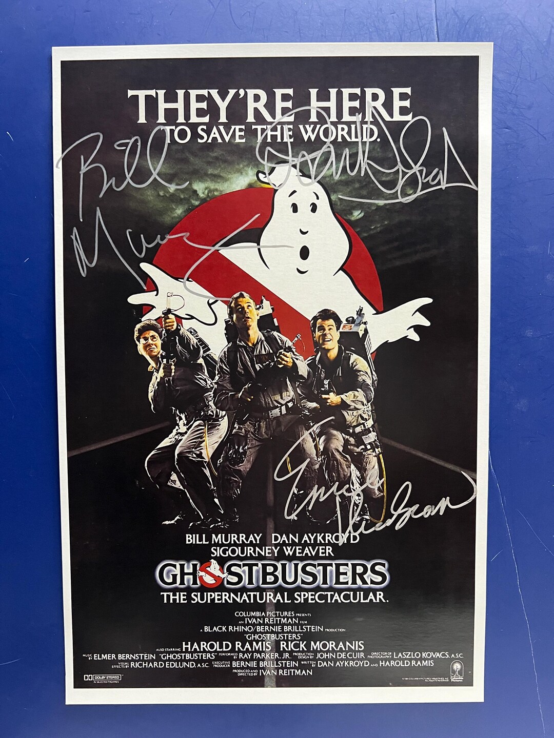 GHOSTBUSTERS 3 Cast-members Signed Movie Poster COA AUTHENTICATED - Etsy