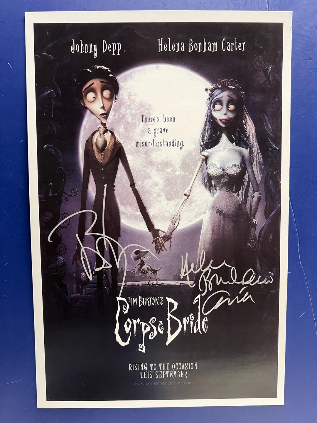 The Corpse Bride - 2 Cast-members Signed Movie Poster COA AUTHENTICATED ...