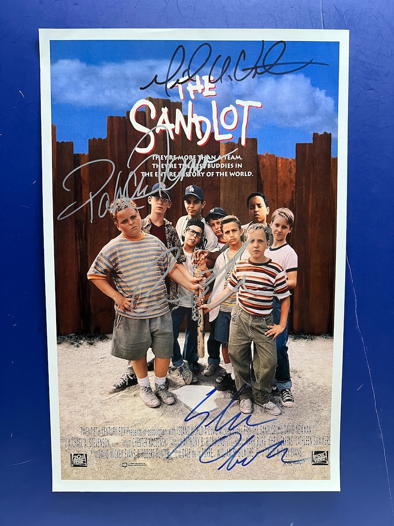 The SANDLOT 4 Cast-members Signed Series Poster COA AUTHENTICATED - Etsy