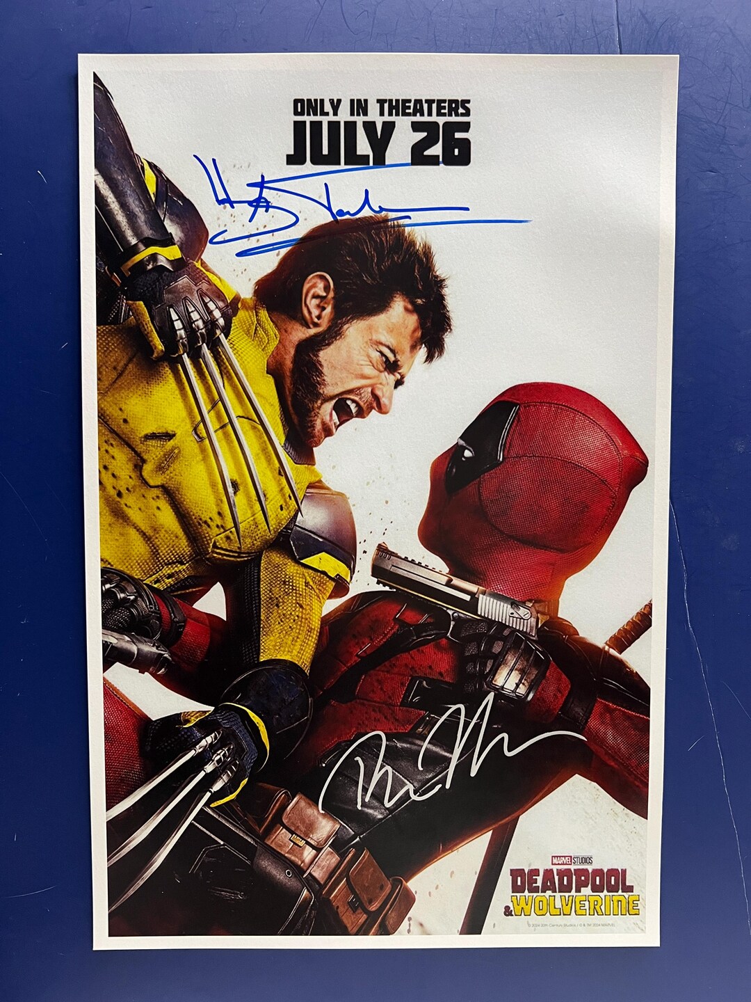 DEADPOOL and WOLVERINE 2 Cast-members Signed Movie Poster Coa ...