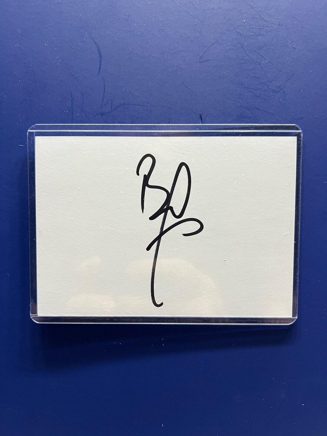 Brad Pitt Signed Index Card in Protector With Hologram Registered COA ...