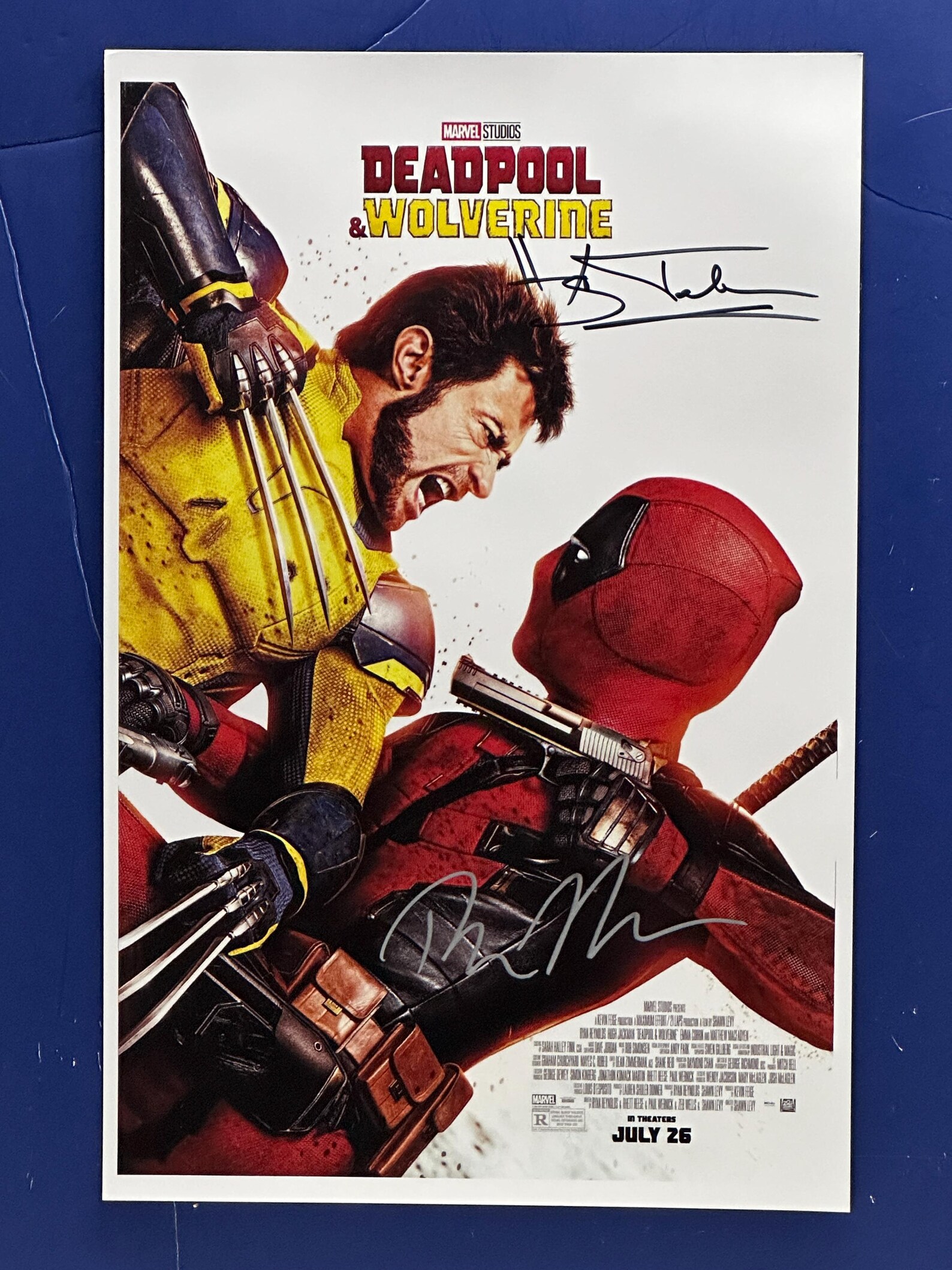 DEADPOOL and WOLVERINE 2 Cast-members Signed Movie Poster Coa ...