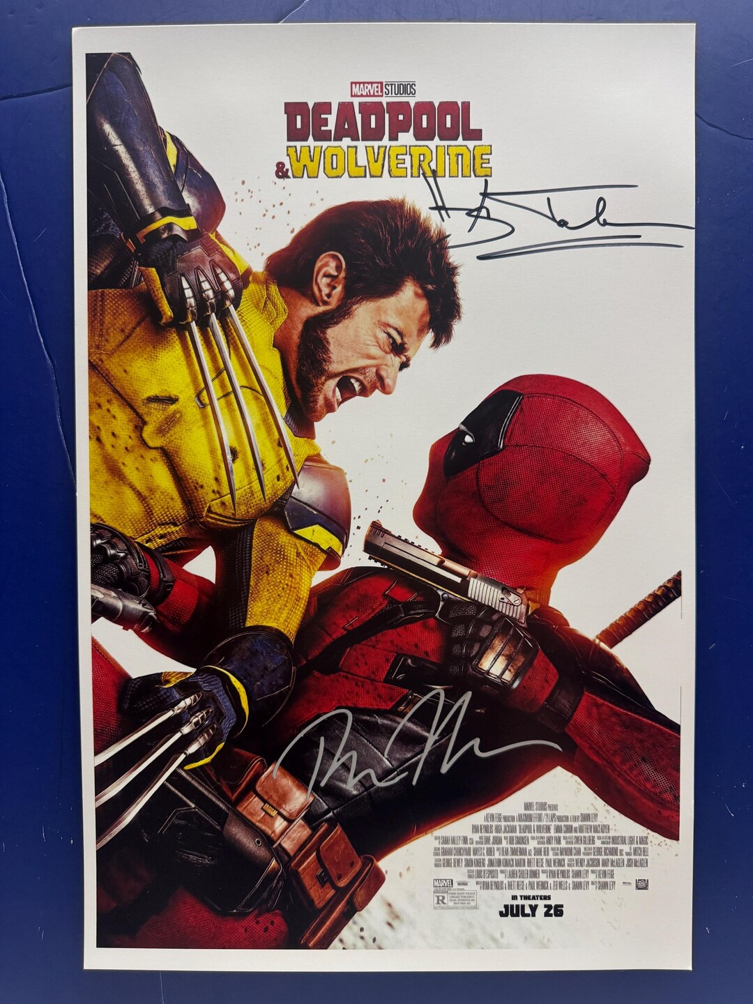 DEADPOOL and WOLVERINE 2 Cast-members Signed Movie Poster Coa ...