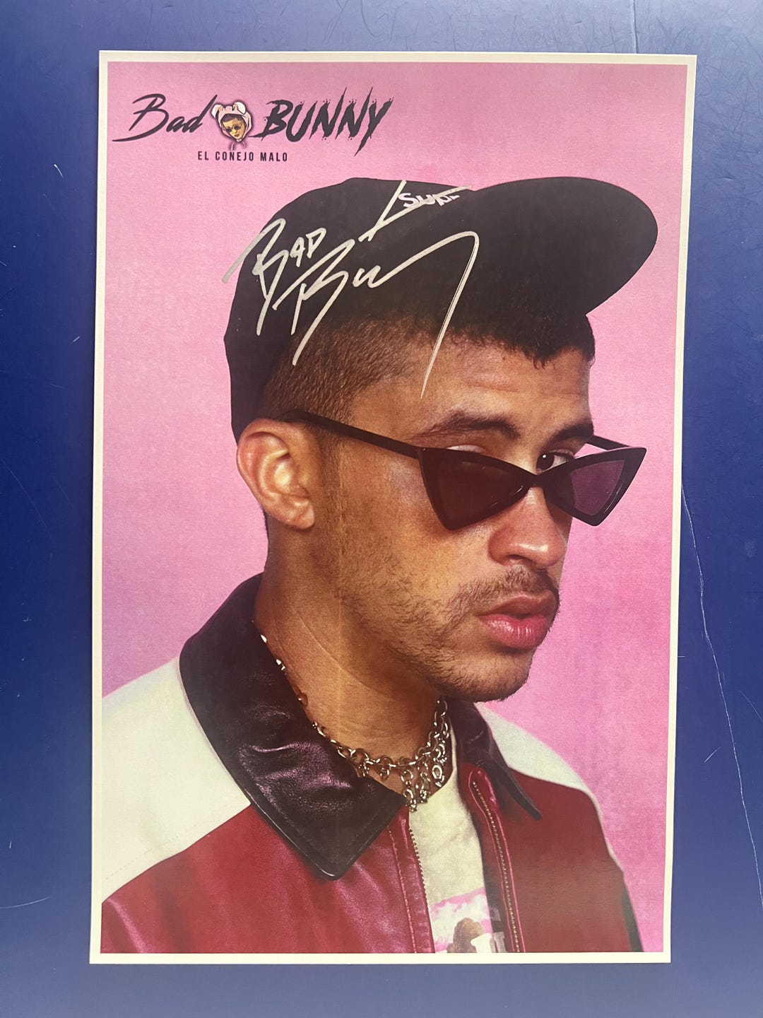 BAD BUNNY Signed Music Poster Coa AUTHENTICATED - Etsy
