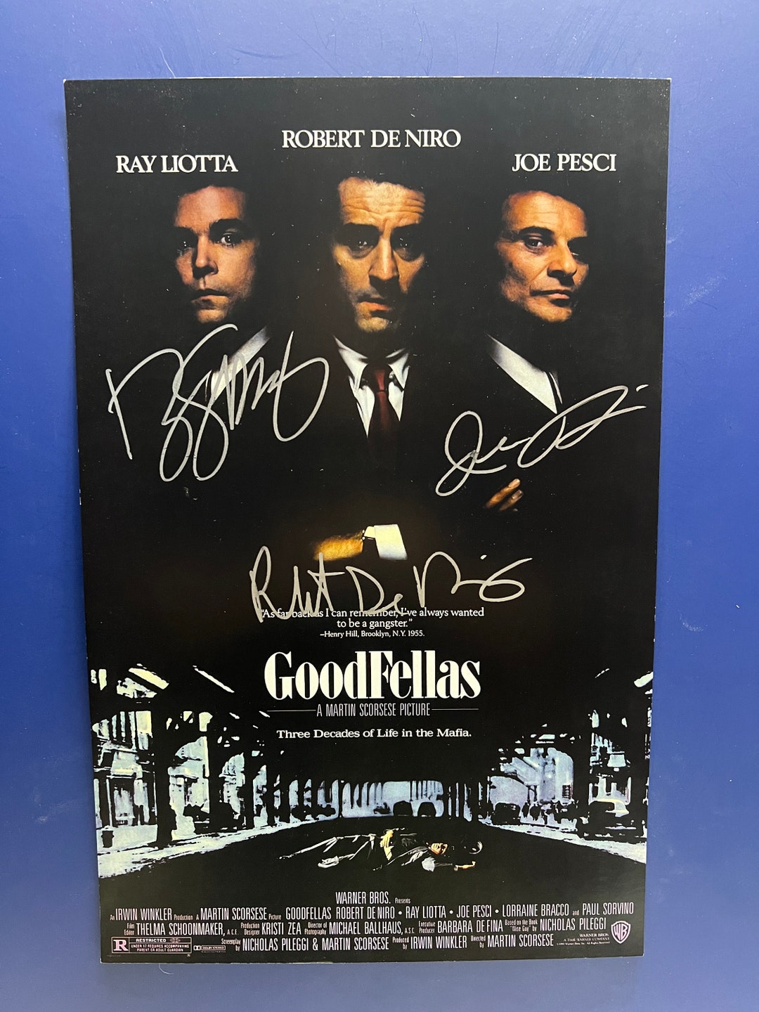 GOODFELLAS 3 Cast-members Signed Movie Poster COA AUTHENTICATED - Etsy