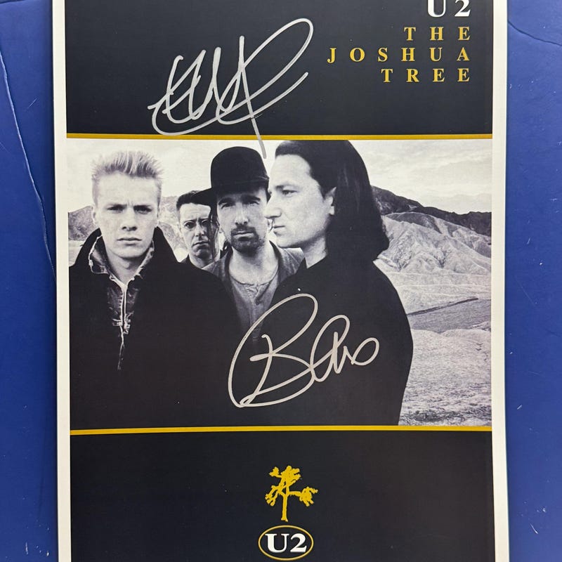 Signed U2 Memorabilia - Etsy UK