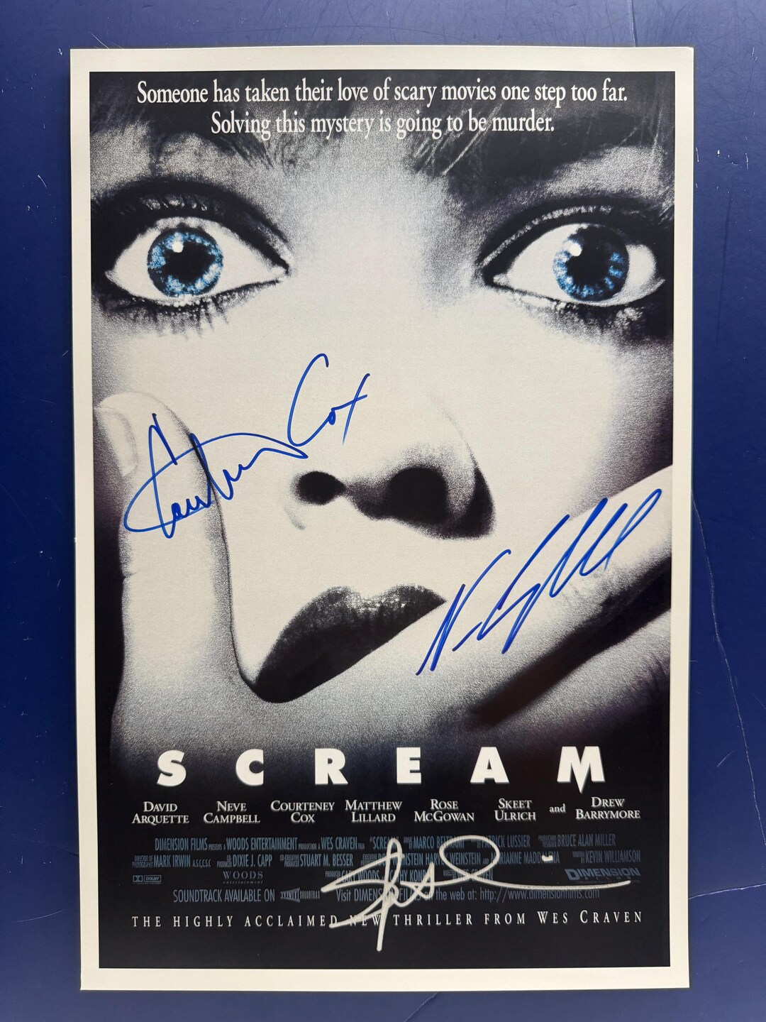 SCREAM 3 Cast-members Signed Movie Poster COA AUTHENTICATED - Etsy