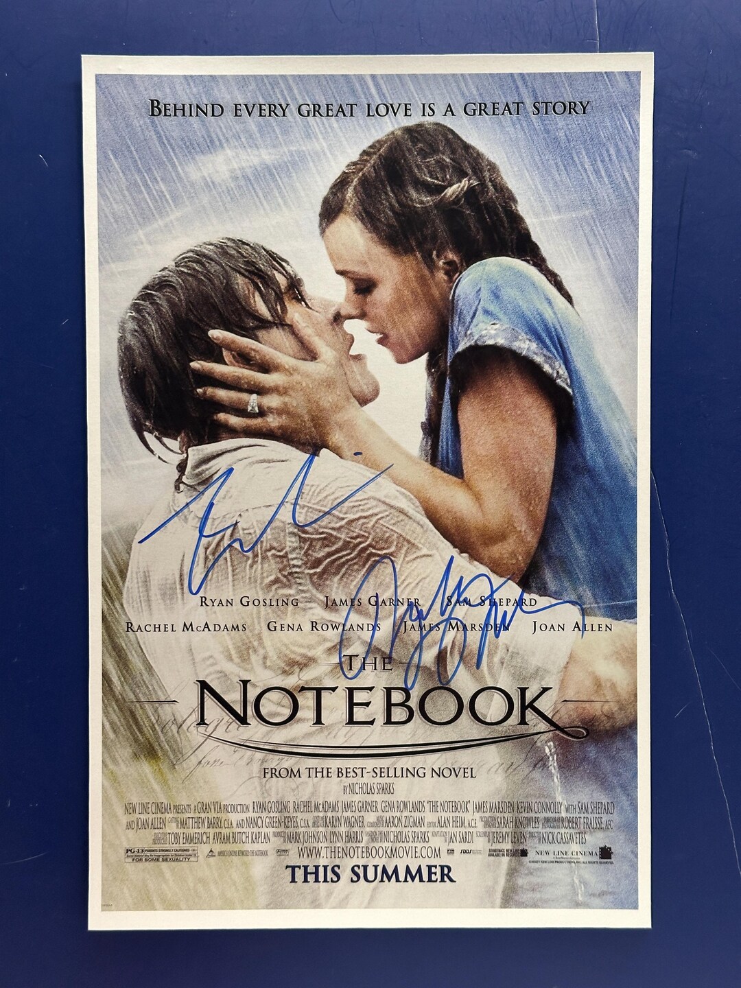The NOTEBOOK 2 Cast-members Signed Movie Poster COA AUTHENTICATED - Etsy