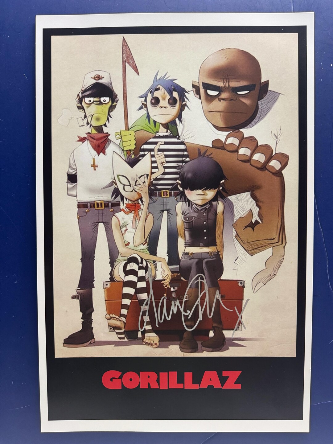 GORILLAZ - Damon Albarn Signed Music Poster Coa AUTHENTICATED - Etsy UK