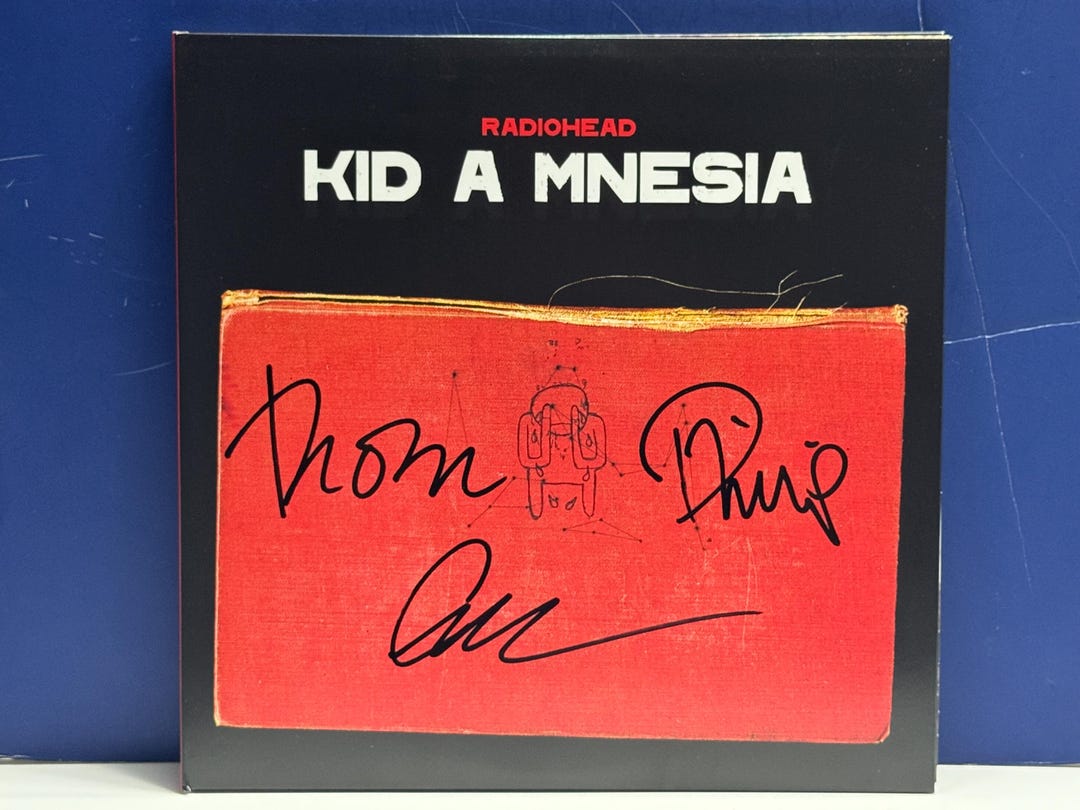 Radiohead - Kid A Amnesia - New Signed by 2 Vinyl LP Record COA ...