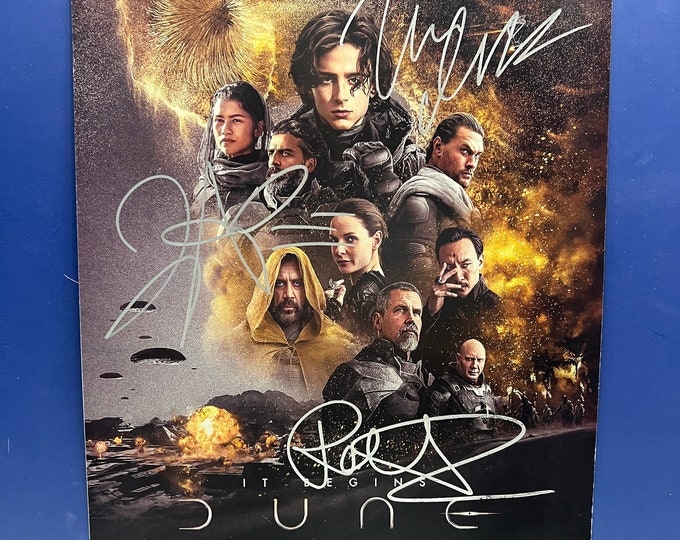 DUNE 3 Cast-members Signed Movie Poster COA AUTHENTICATED - Etsy