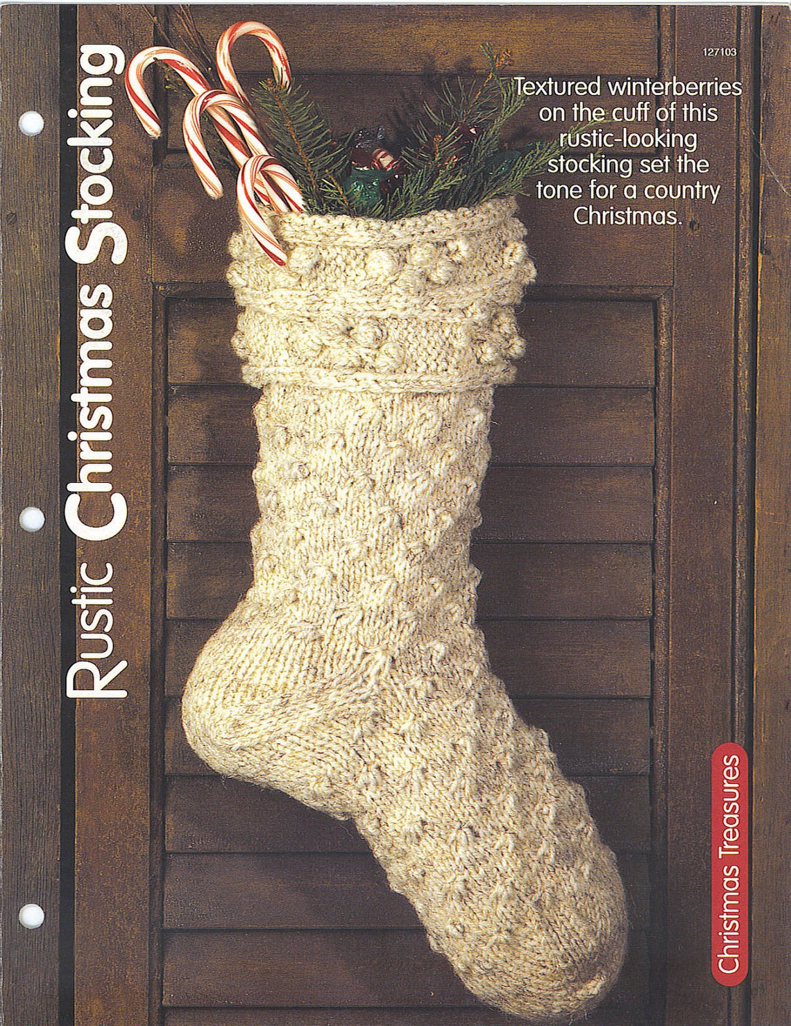 PATTERN Rustic Christmas Stocking Start New Tradition - Etsy