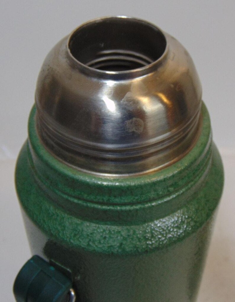Vtg Aladdin Stanley 1 Ouart Green Thermos A-944DH Stopper 13B Handle ...