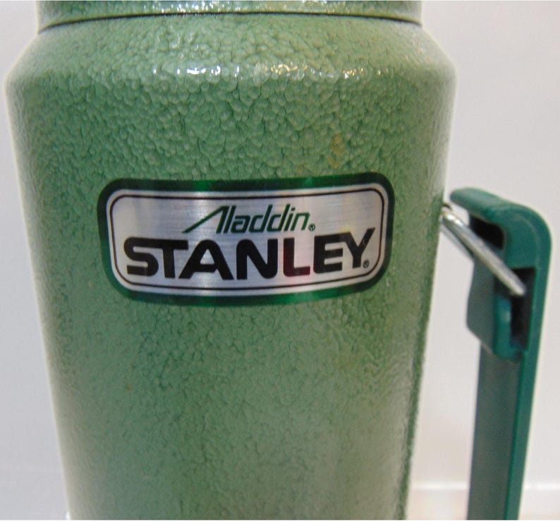 Vtg Aladdin Stanley 1 Ouart Green Thermos A-944DH Stopper 13B Handle ...