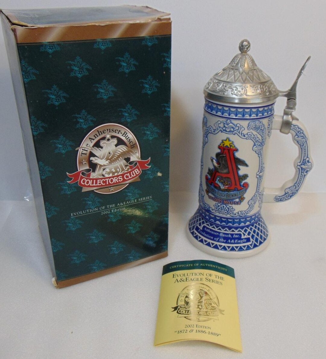 Anheuser Busch 2002 Evolution of the A Eagle Series 1872 &1886-1889 ...